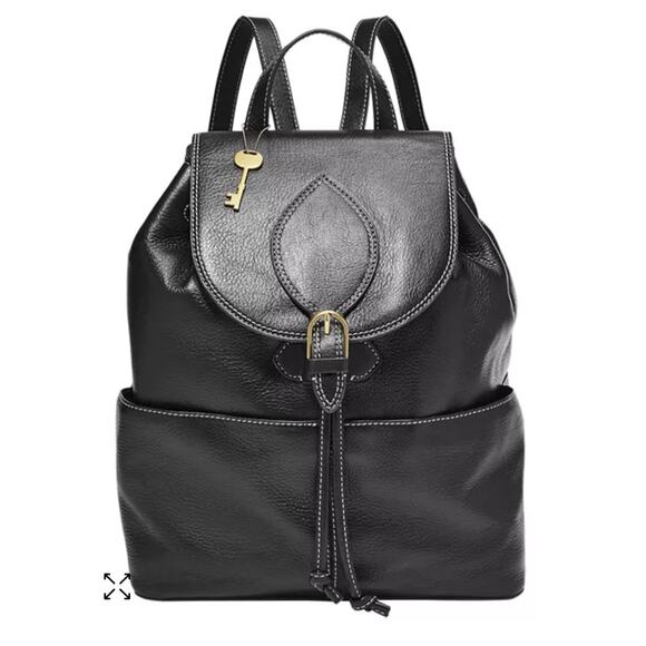 Fossil | Bags | Fossil Luna Backpack Black Leather | Poshmark